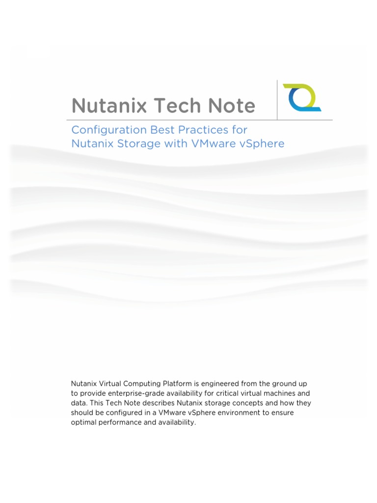 Silo - Tips - Nutanix Tech Note Configuration Best Practices For ...