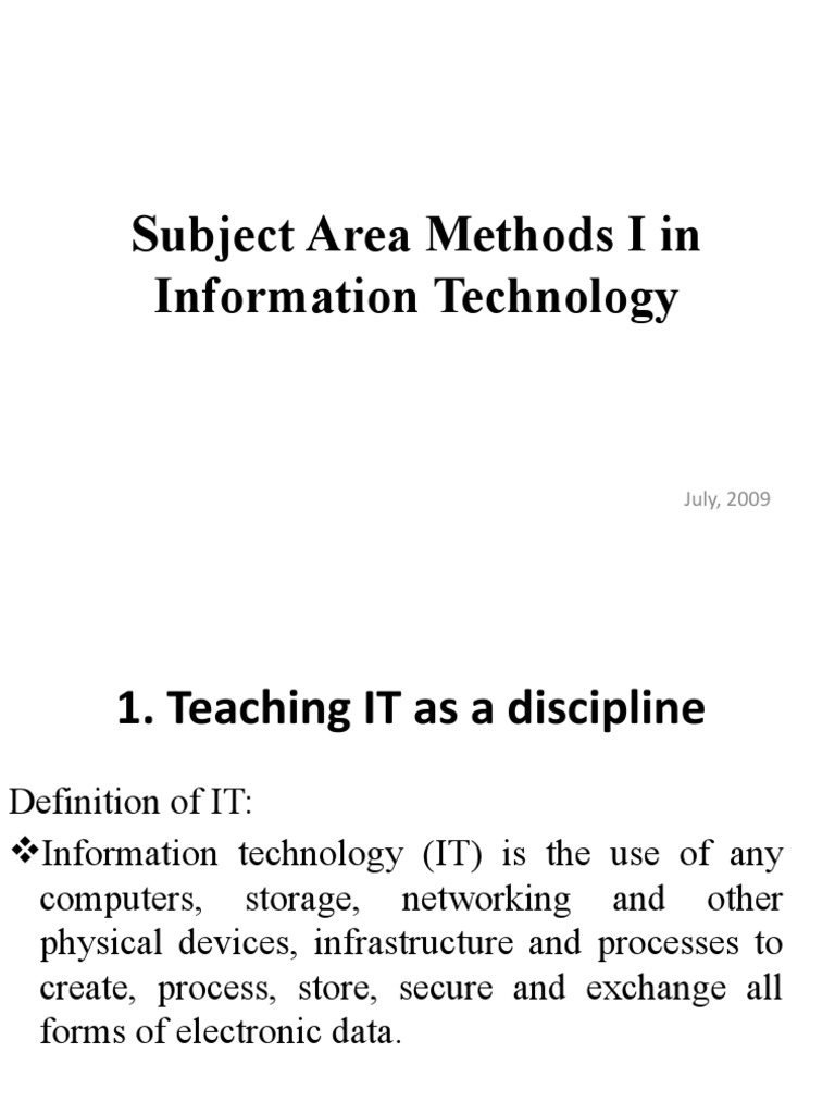 Modern IT Teaching Methods Guide | PDF | Classroom Management | Learning