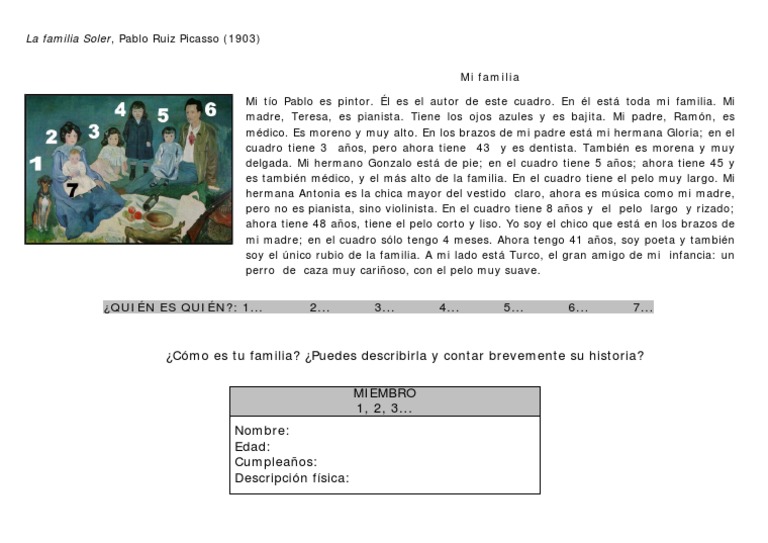 La Familia de Picasso | PDF