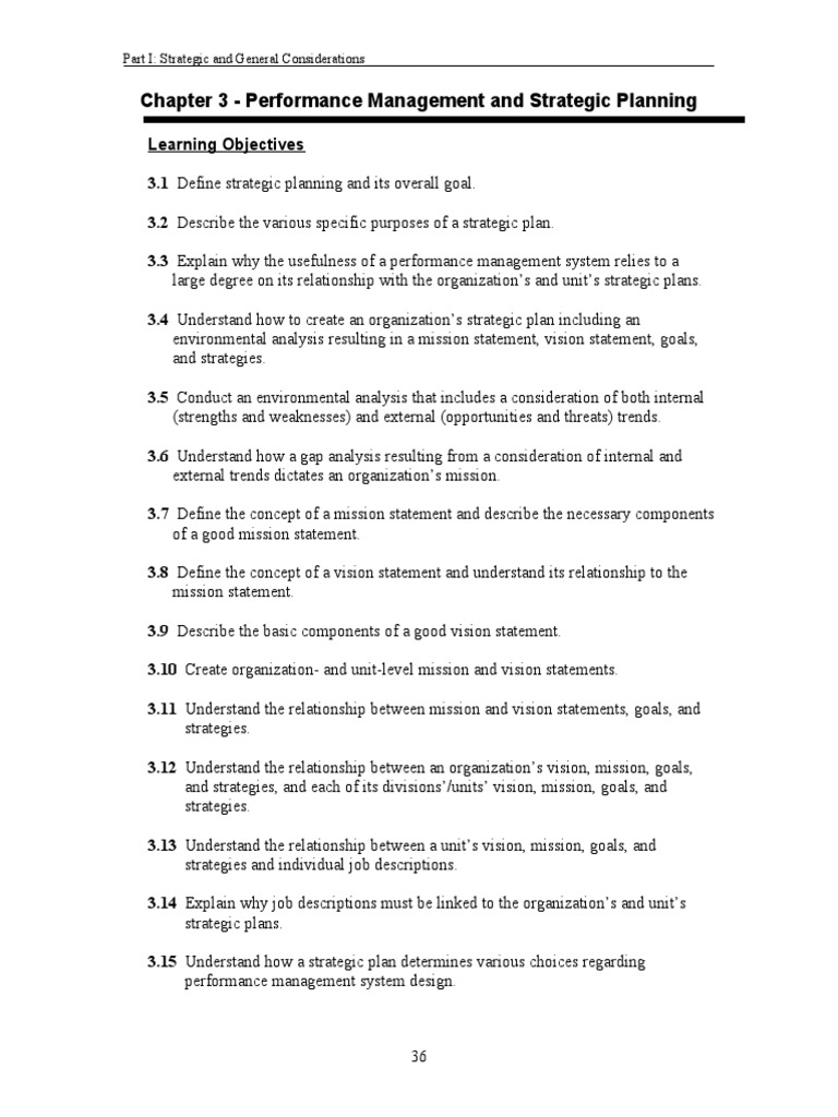 Linking Organizational Strategy and Performance: A Strategic Planning ...