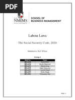 The Code On Social Security, 2020 | PDF
