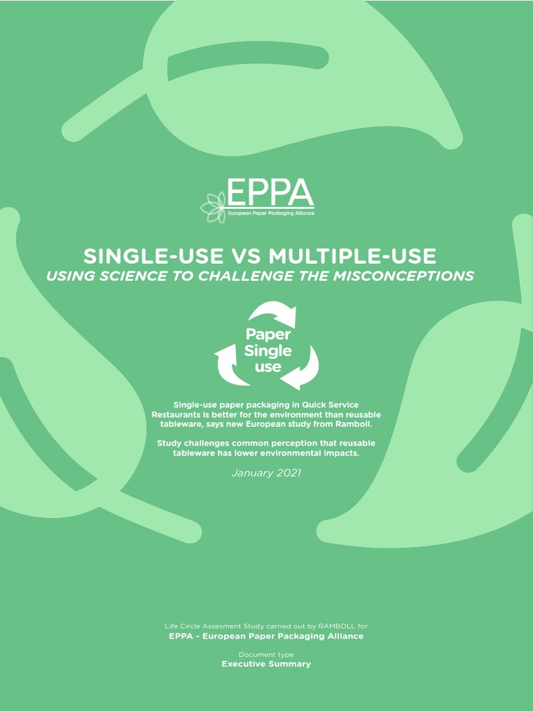 Single-Use vs Multiple-Use Dishes LCA | PDF | Life Cycle Assessment ...