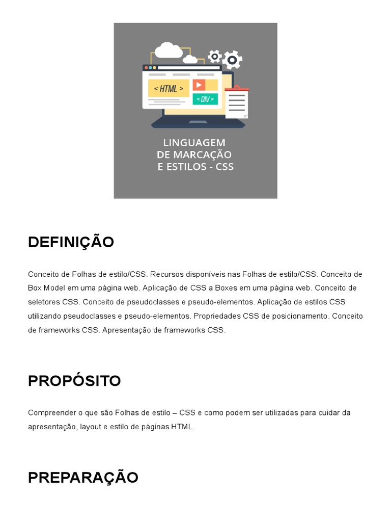 Fundamentos da Estilização com CSS: Conceitos, Seletores, Propriedades ...