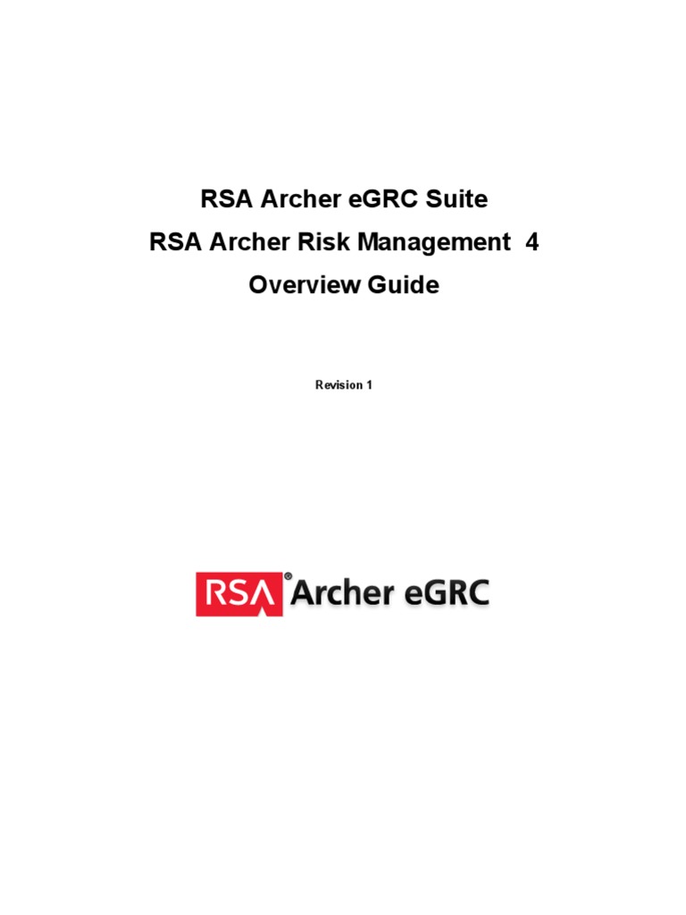 RSA Archer Risk Management 4 Overview Guide | Download Free PDF | Risk ...