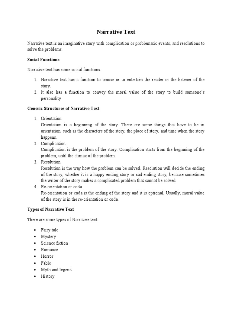 Narrative Text: Social Functions | PDF | Cinderella | Narrative