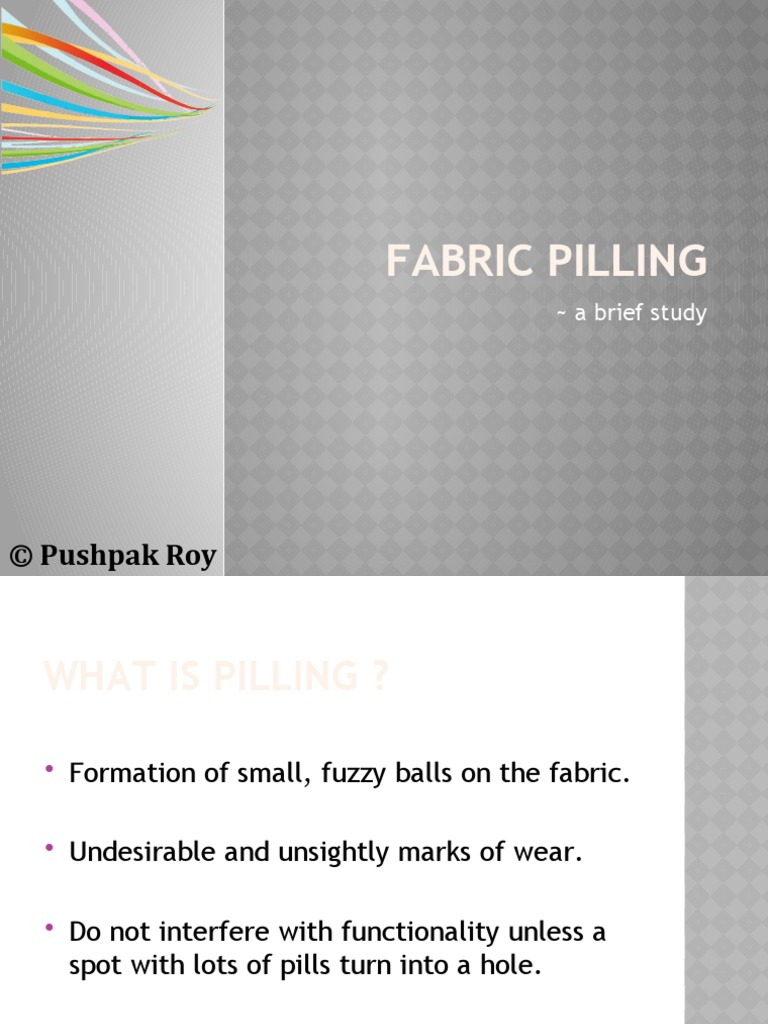 Fabric Pilling | PDF | Yarn | Textiles