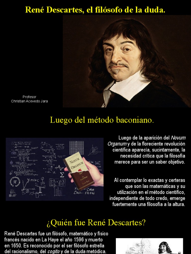 René Descartes, El Filósofo de La Duda | PDF | René Descartes | Filosofía