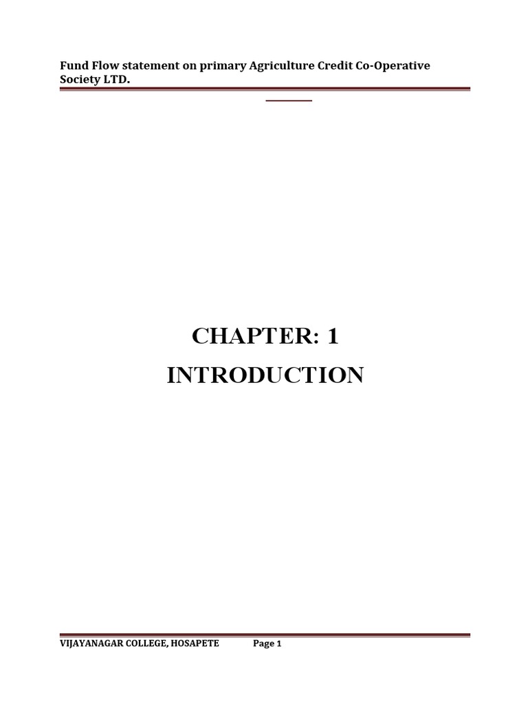 Fund Flow Statement Project | PDF | Banks | Cash Flow Statement