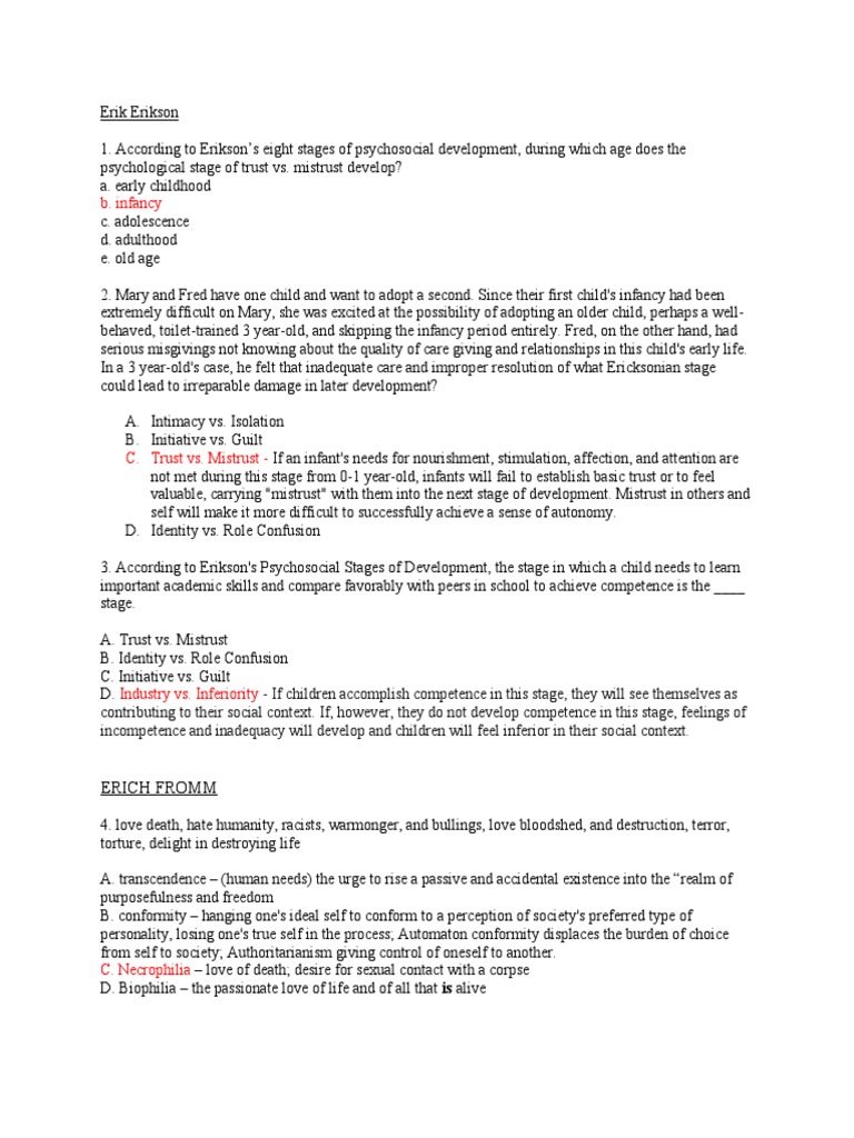 Erik Erikson | PDF | Psychotherapy | Clinical Psychology