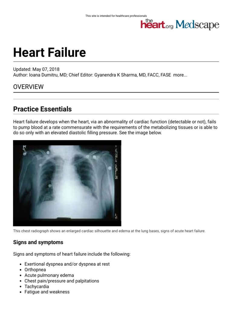 Heart Failure Guide for Clinicians | PDF | Heart Failure | Angiotensin