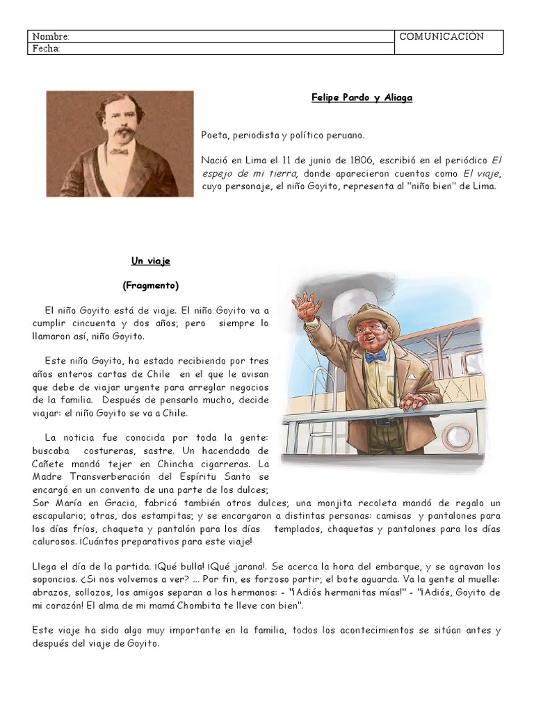 Felipe Pardo y Aliaga UN VIAJE | PDF