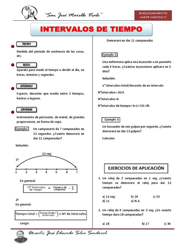 Intervalos de Tiempo 1 | PDF | Reloj