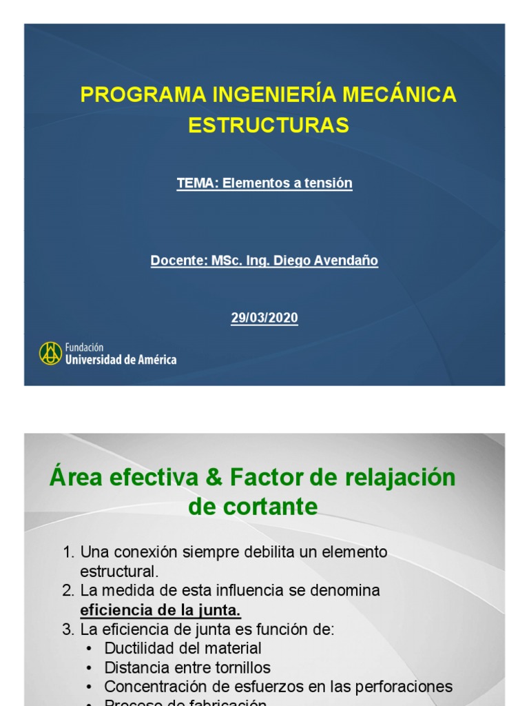 01 - Estructuras Área Efectiva | PDF | Tornillo | Ingeniería de Edificación
