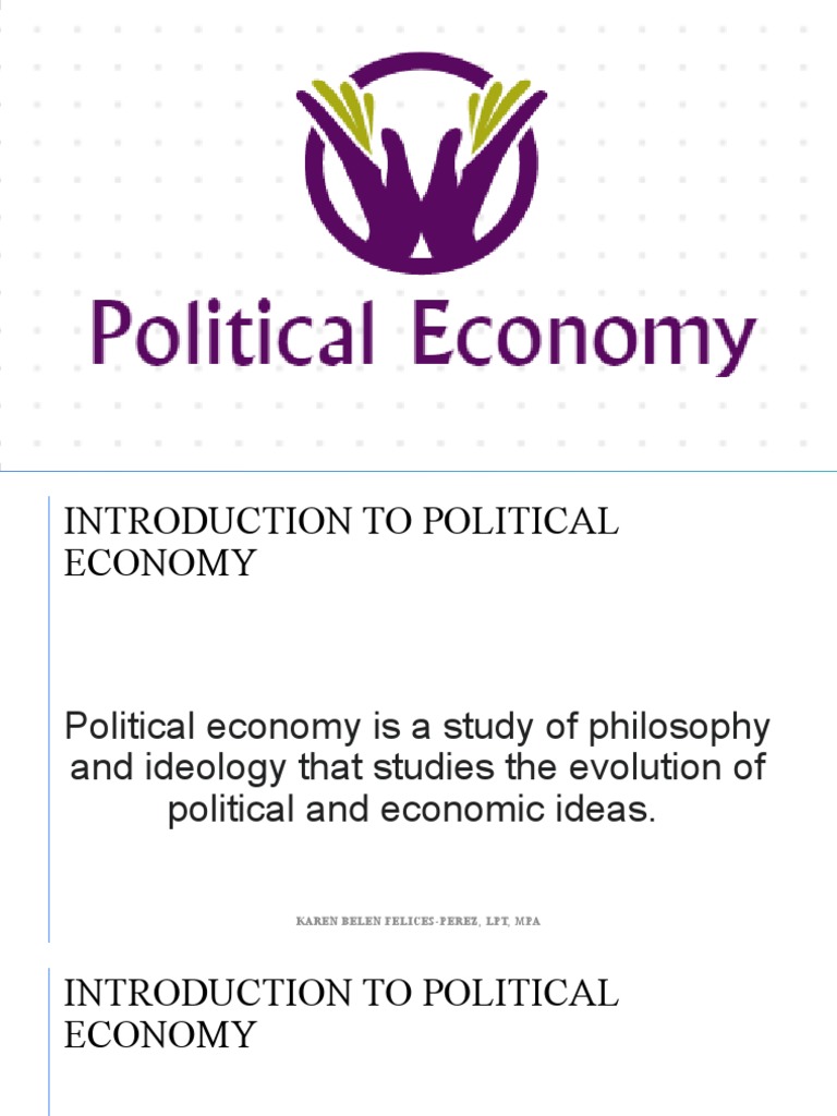 Overview of Political Economy Concepts | PDF | Economies | State (Polity)