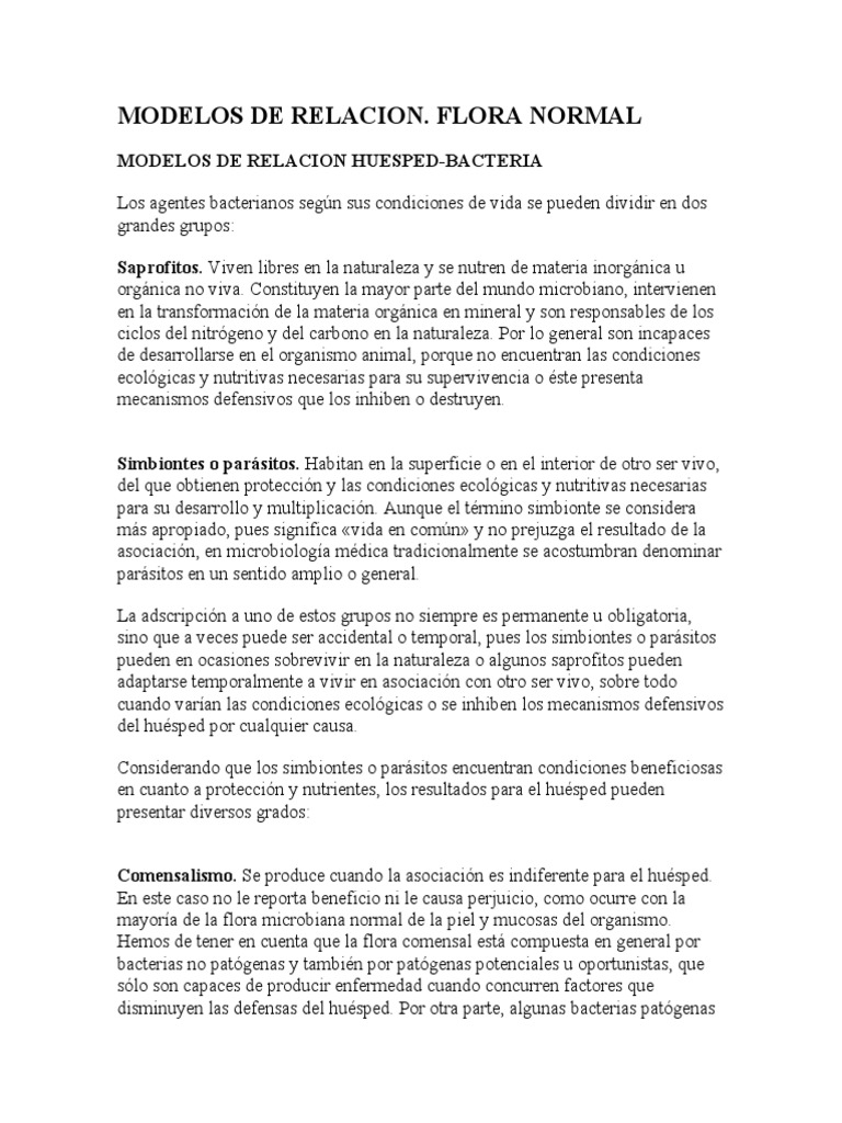 Flora Normal | PDF | Infección | Microorganismo