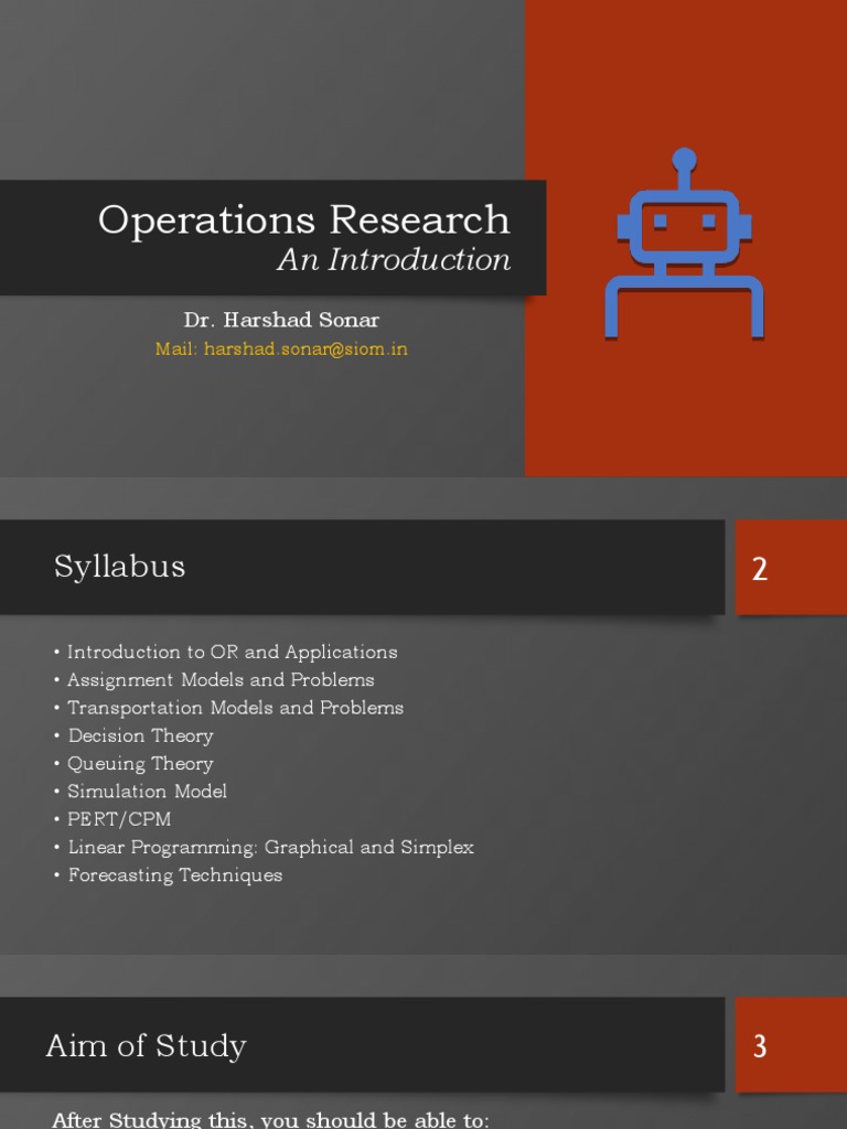 Introducton To Operation Research | PDF | Operations Research ...