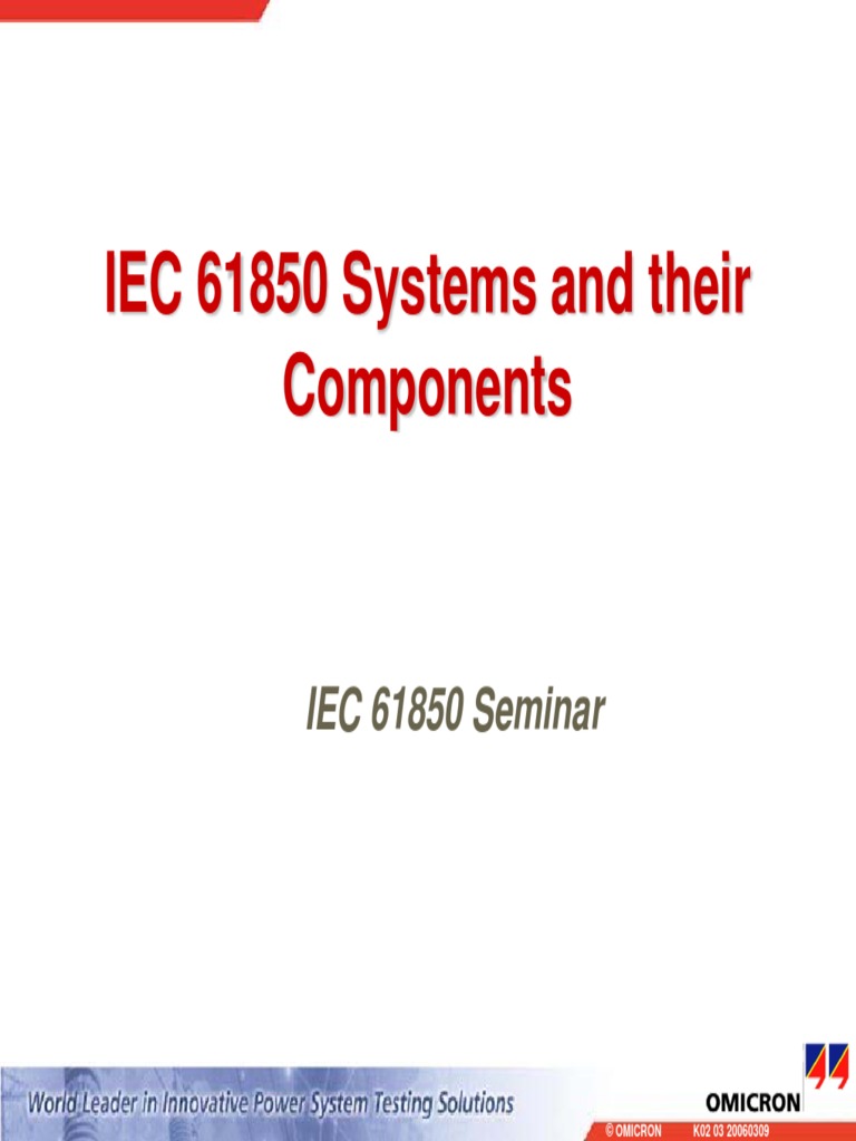 Iec 61850 Systems And Their Components Pdf Object Computer Science Class Computer