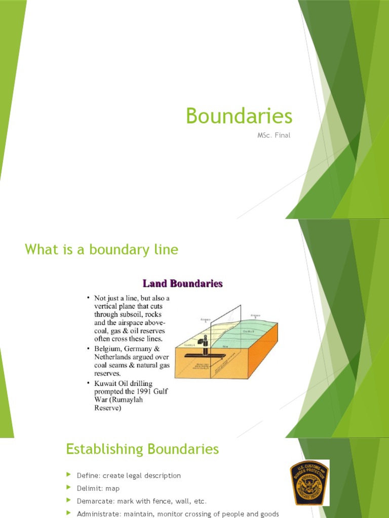 Boundaries: Msc. Final | PDF | Geography