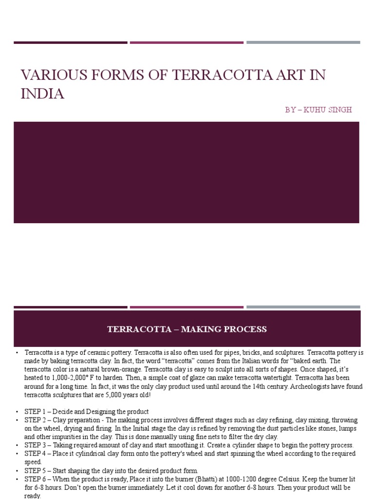 Terracotta Art | PDF | Pottery | Cookware And Bakeware