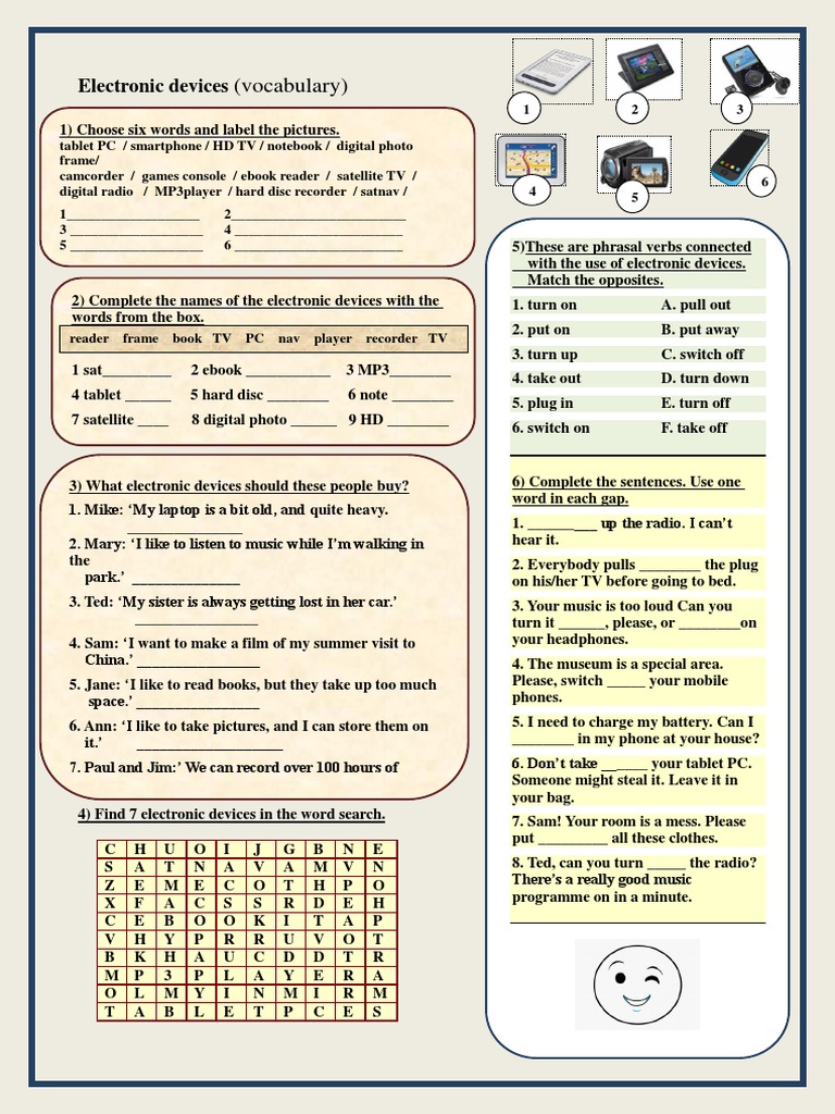 Electronic devices vocabulary guide | PDF | Electronics | Information ...