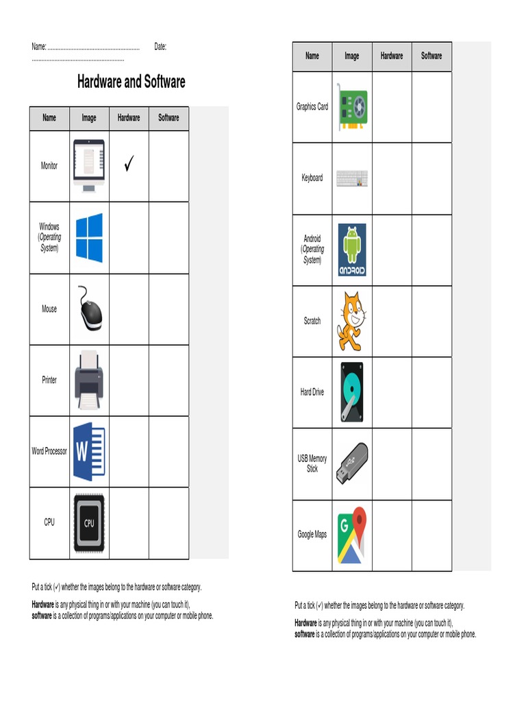 Hardware and Software: System) System) | PDF
