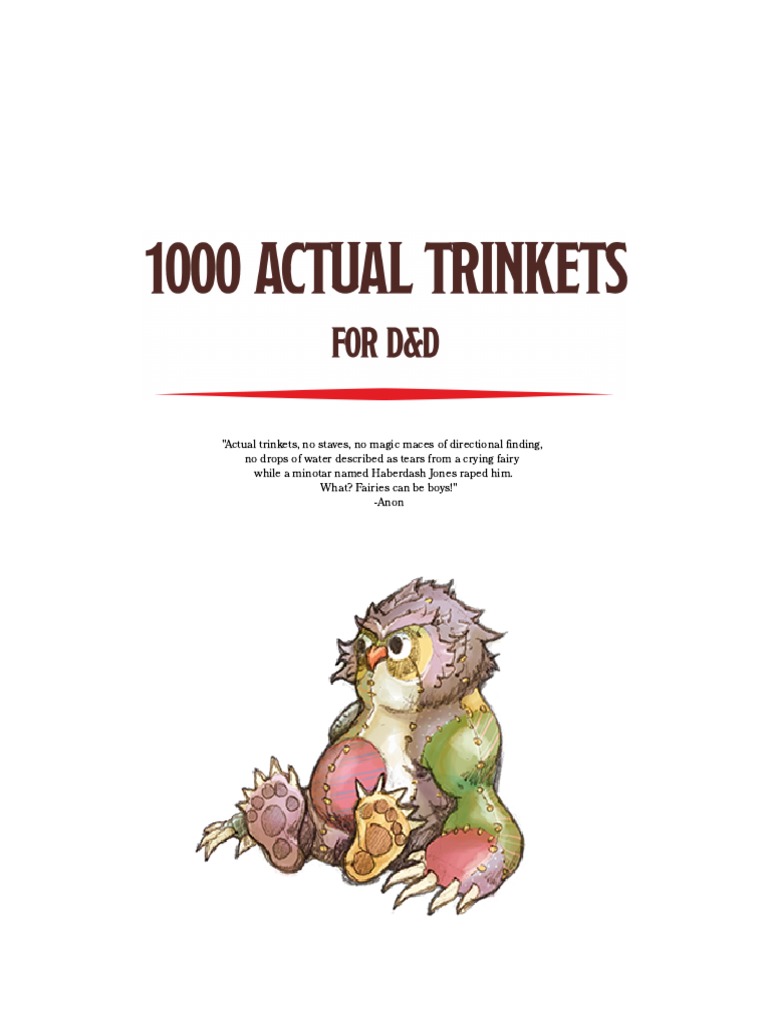 100 Trinkets For D&D | PDF