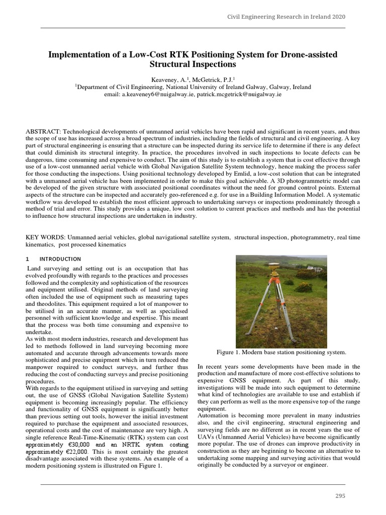 Implementation of A Low-Cost RTK Positioning System For Drone-Ass | PDF ...