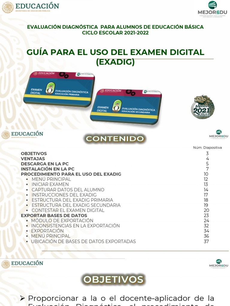 Guia Uso Examen Digital | PDF | Prueba (evaluación) | Archivo de ...