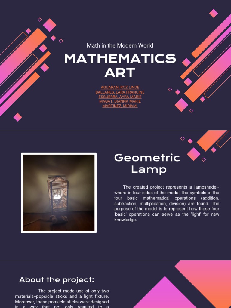 Mathematics ART: Math in The Modern World | PDF