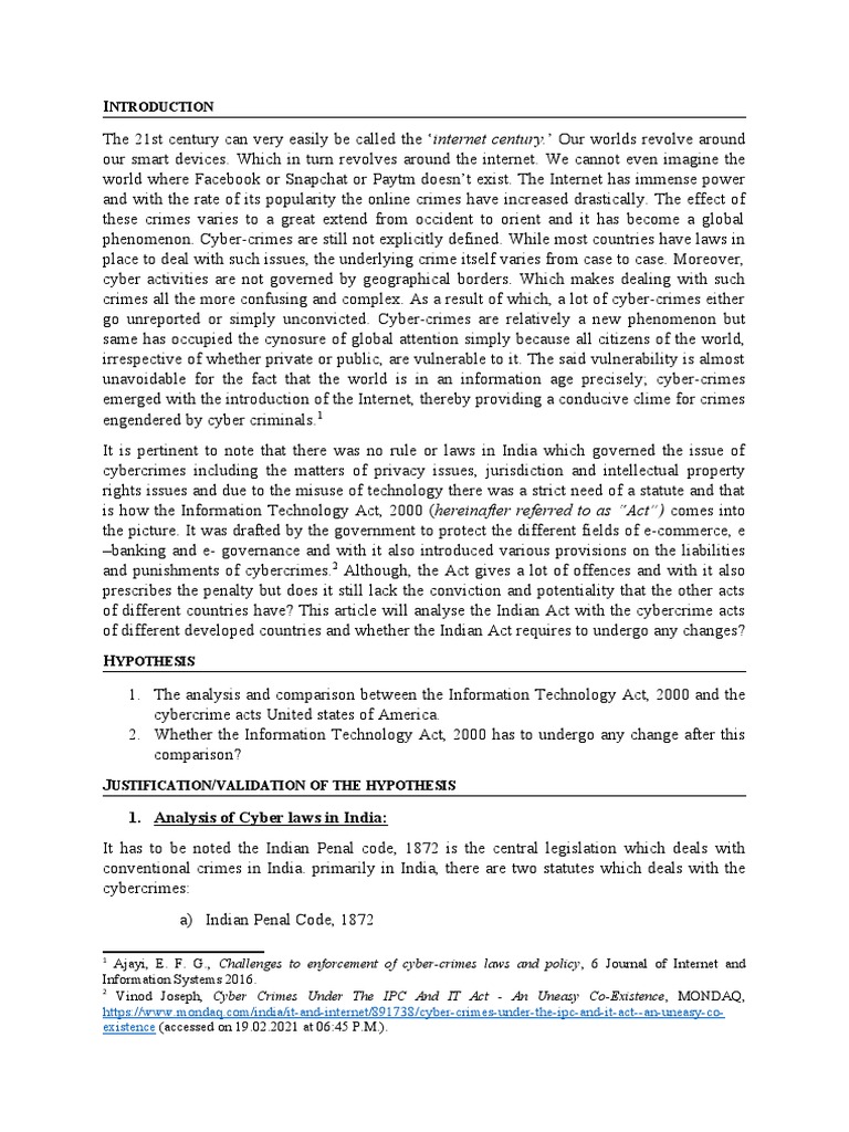 It Project | PDF | Cybercrime | Crime & Violence