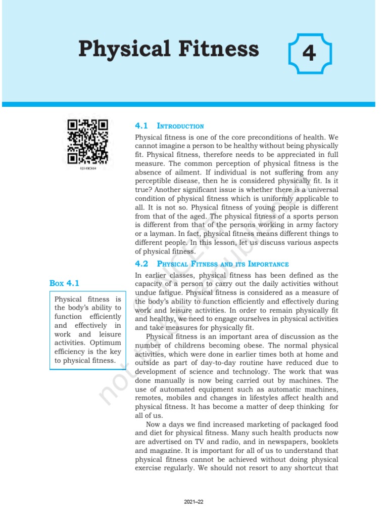 Physical Fitness | PDF | Physical Fitness | Aerobic Exercise