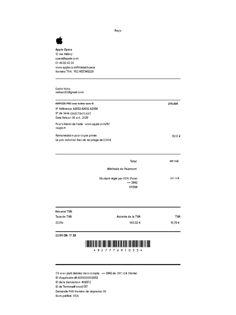 Facture Apple | PDF