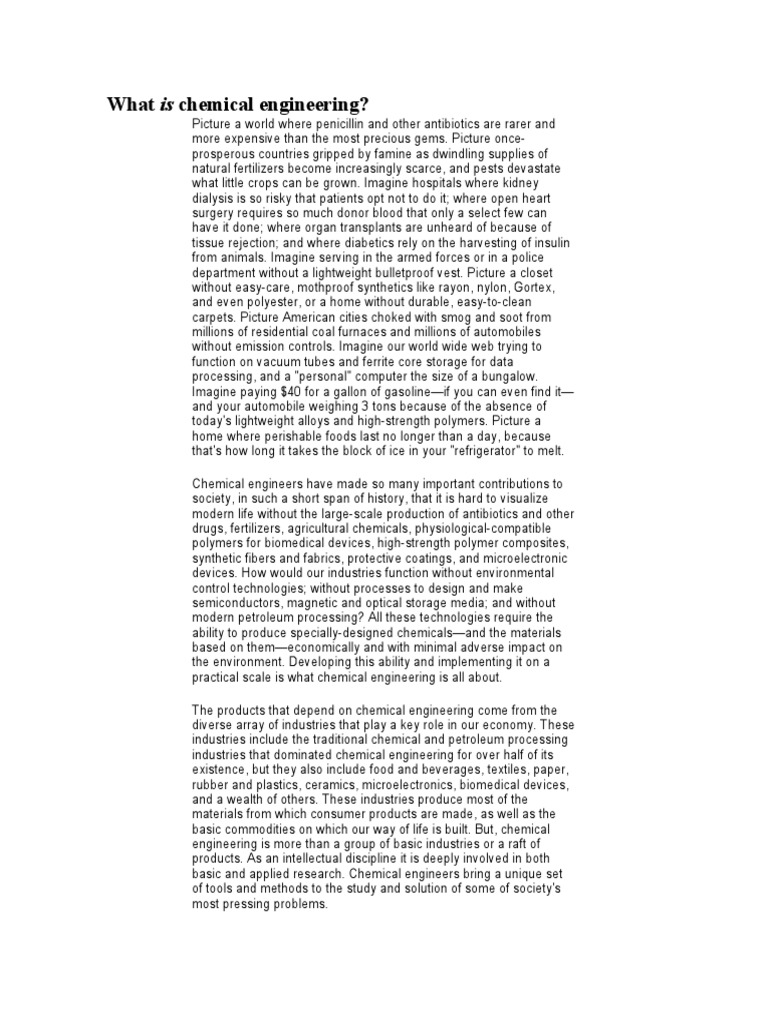 Understanding Chemical Engineering Basics | PDF | Materials Science ...