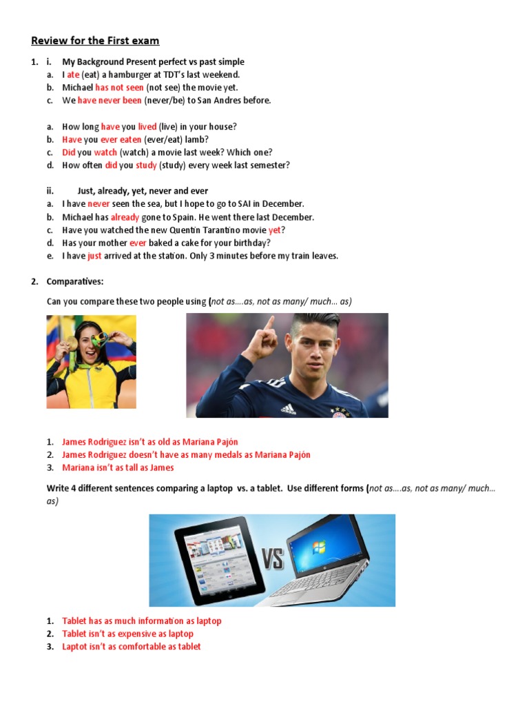 Review For The First Exam | PDF