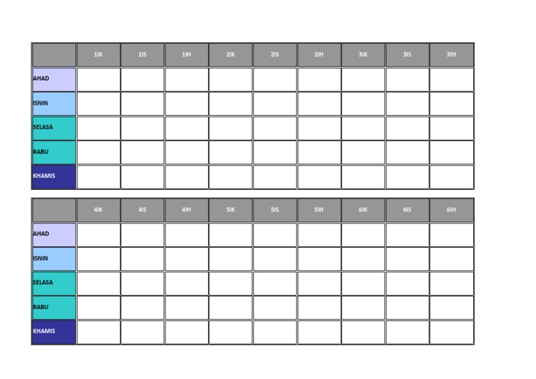 Jadual Guru Masa Rehat 2021 | PDF