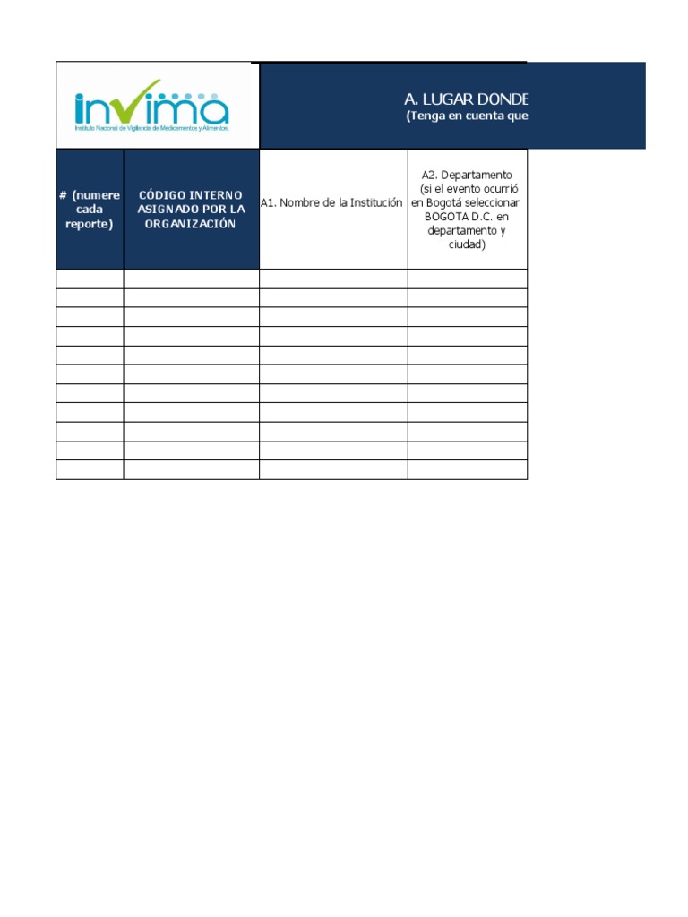 Reteim-002 Reporte Masivo Trimestral Tecnovigilancia | PDF | Hospital ...