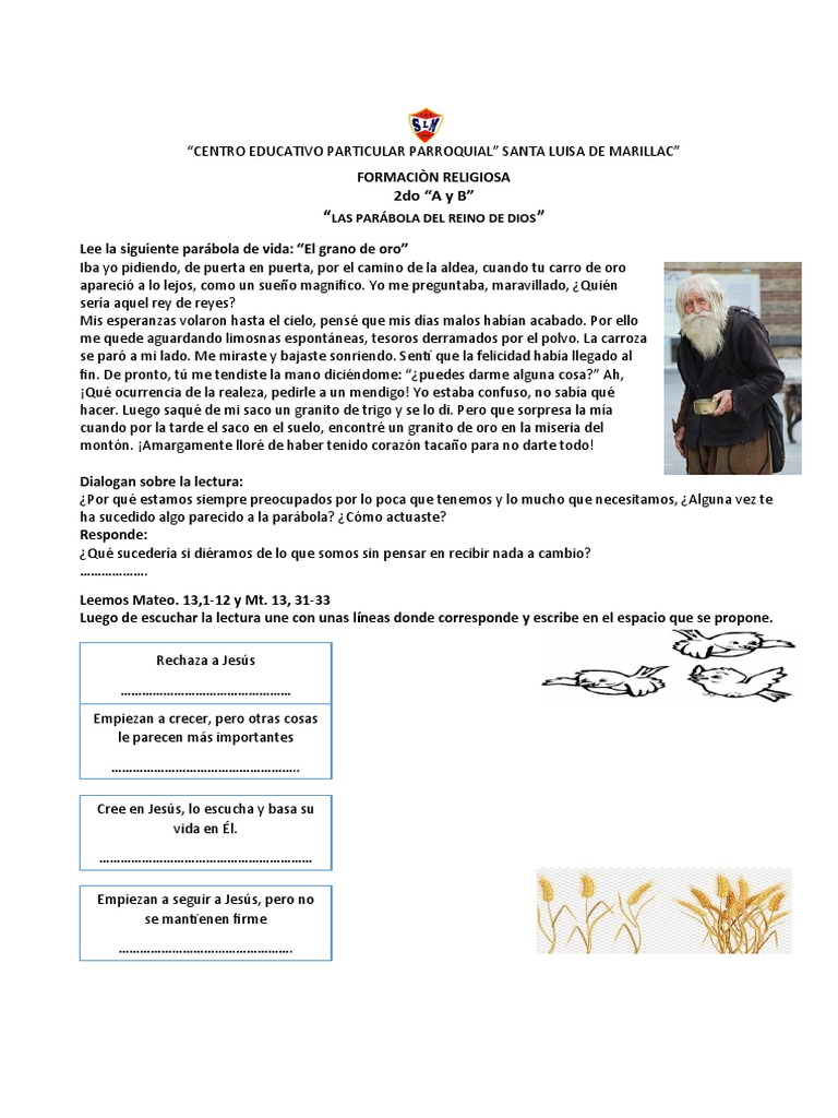 2do LAS PARABOLA DEL REINO DE DIOS | PDF | Parábolas de Jesús | Jesús