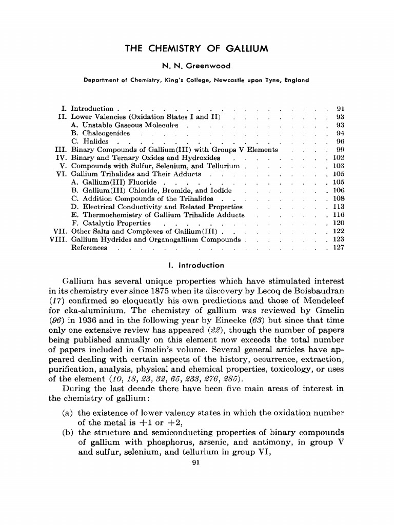 Quimica Del Galio | PDF | Hydroxide | Coordination Complex