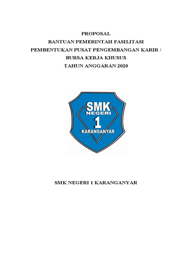 Pusat Pengembangan Karir SMK 2020 | PDF