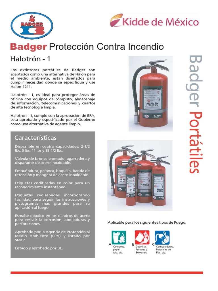 Estintor Halotron | PDF