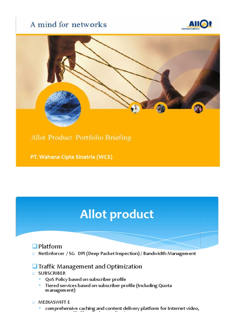 Presentation Allot | PDF | Quality Of Service | Computer Network