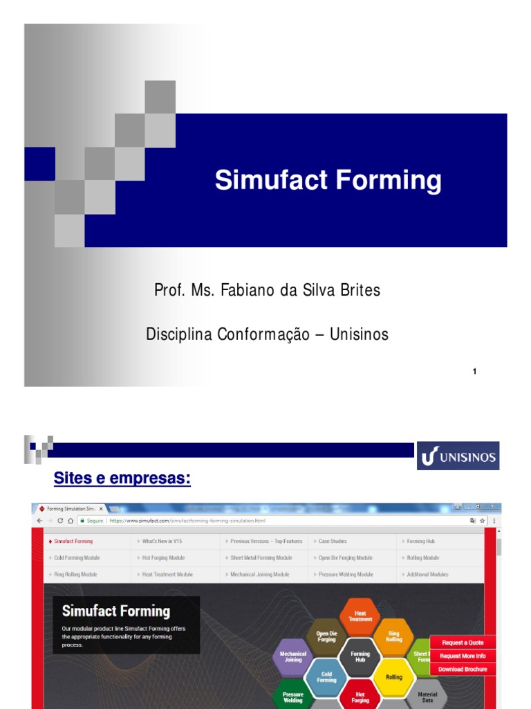 5 - Conceitos Básicos Do Software Simufact Forming | PDF