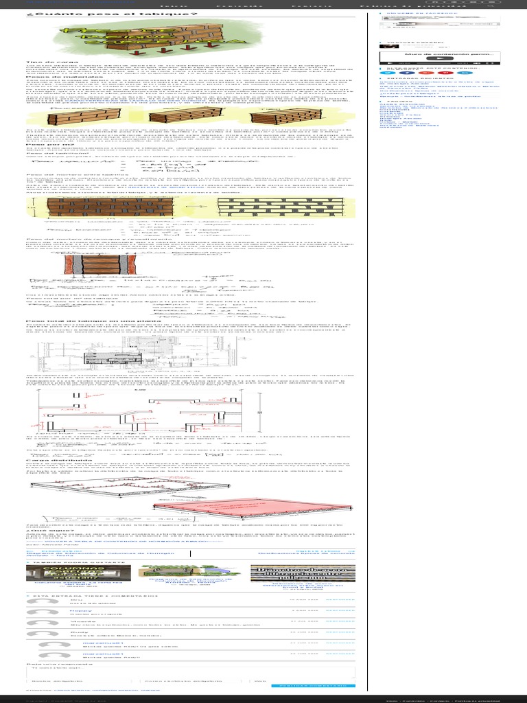 ¿Cuánto Pesan Los Muros de Tabique - Marcelo Pardo | PDF | Hormigón ...
