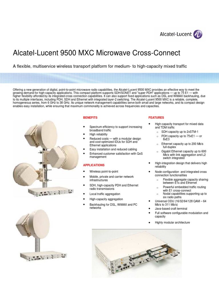 9500MXC Data Sheet | PDF | Ethernet | Physical Layer Protocols