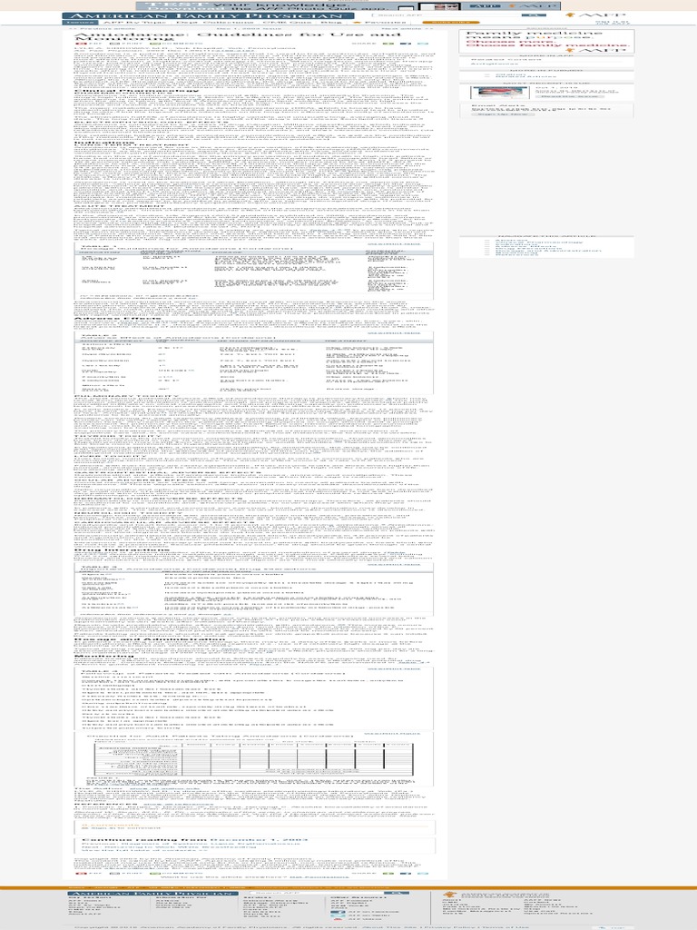 Amiodarone Guidelines For Use and Monitoring - American Family ...