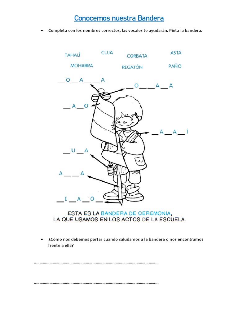 Día de La Bandera | PDF | Artes del Lenguaje y Comunicación