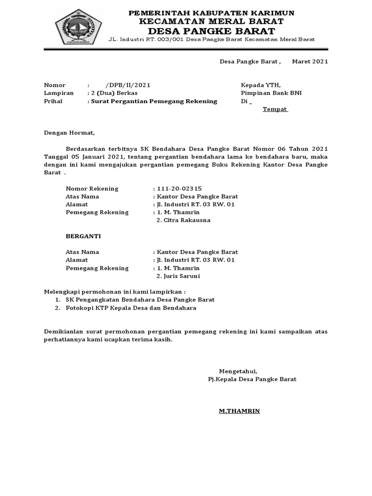 SURAT Pemberitahuan Kebersihan | PDF