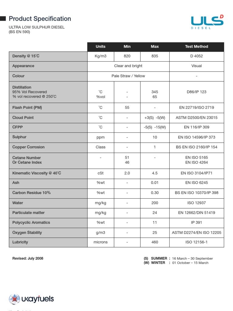 Uls Diesel | PDF | Diesel Fuel | Fuels