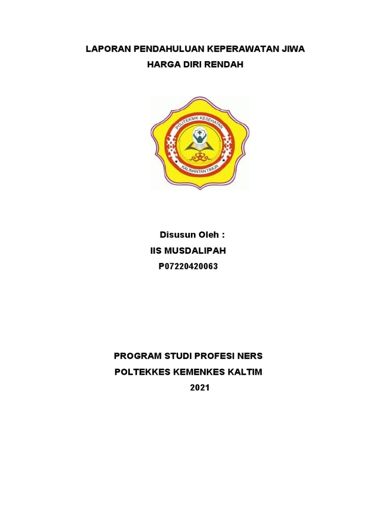 LP Harga Diri Rendah | PDF | Pengembangan Diri LP Harga Diri Rendah | PDF | Pengembangan Diri