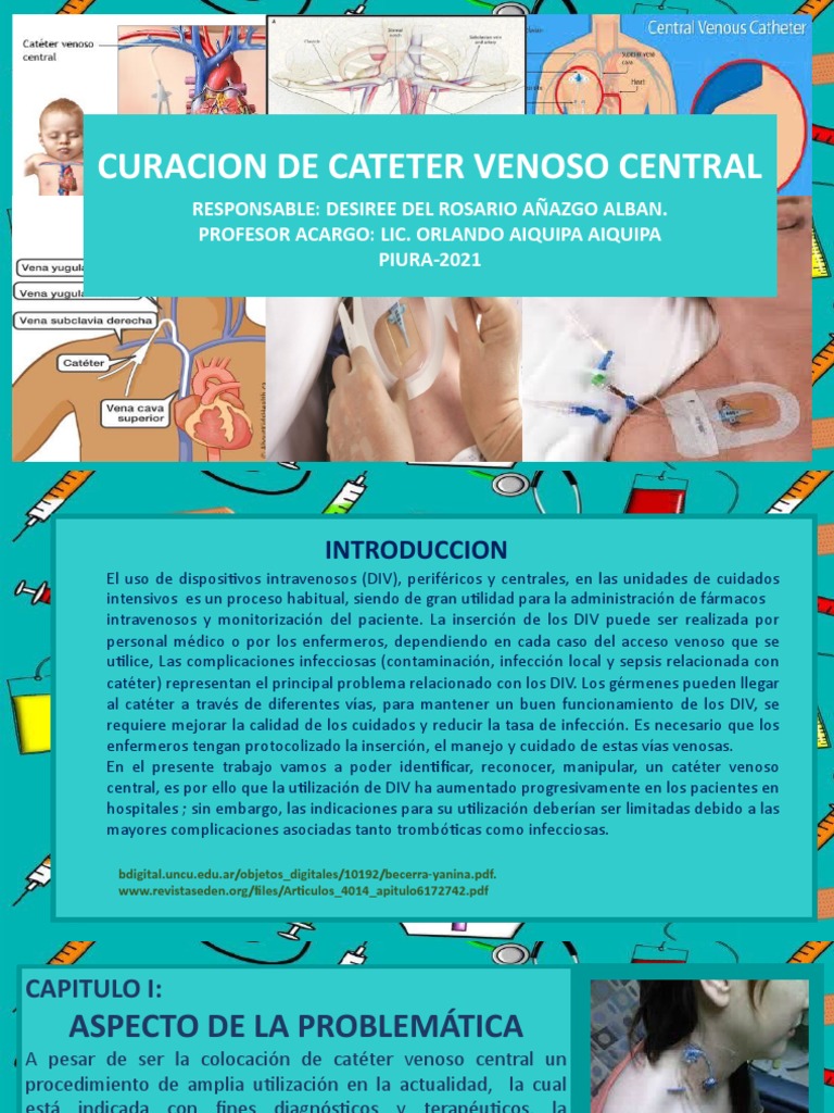 Cateter Venoso Central | PDF | Terapia intravenosa | Enfermedades y ...